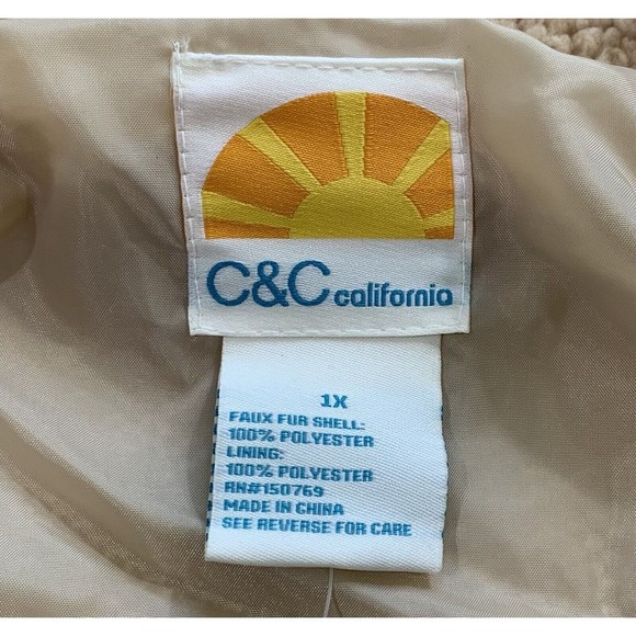 C&C California | Jackets & Coats | Nwt Cc California Jacket Womens Size ...